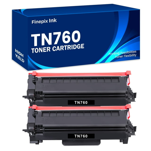 Finepix Ink TN760 Toner Cartridge High Yield Compatible for Brother TN ...