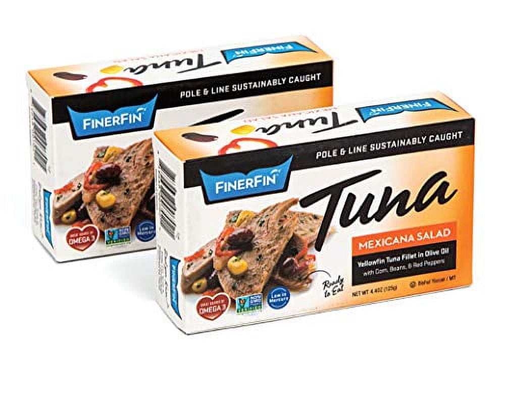 FinerFin Yellowfin Tuna Salad in Organic Olive Oil | Mexicana Salad ...