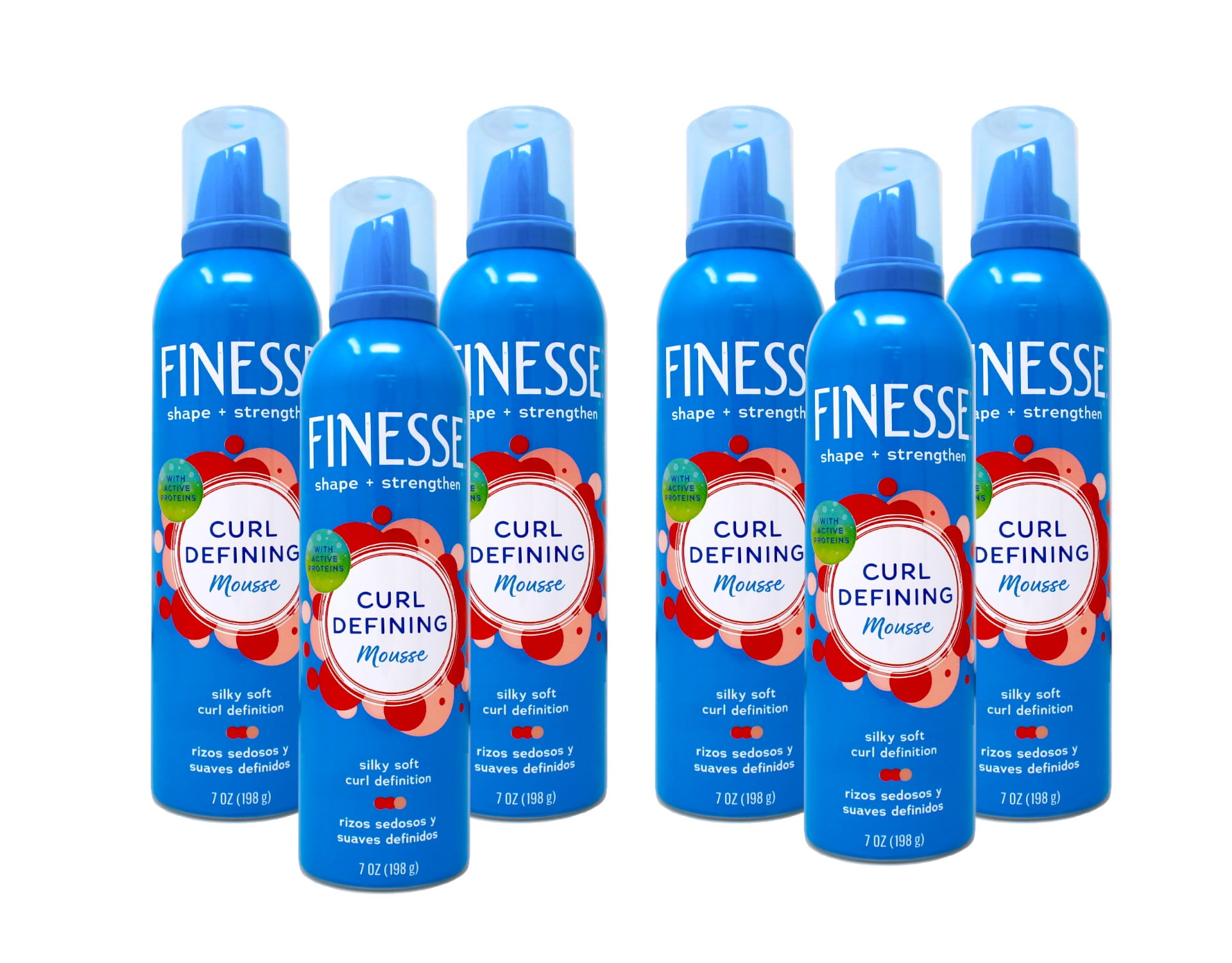 Finesse Hair Curl Defining Mousse, 7 oz - Pack of 6 - Walmart.com