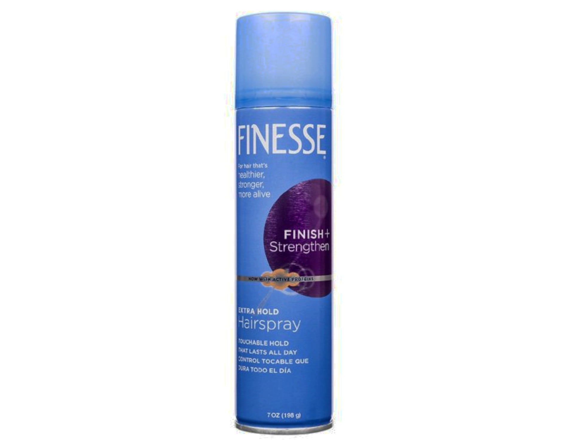 Finesse Finish Strengthen Extra Hold Aerosol Hair Styling Spray - 7 Oz ...