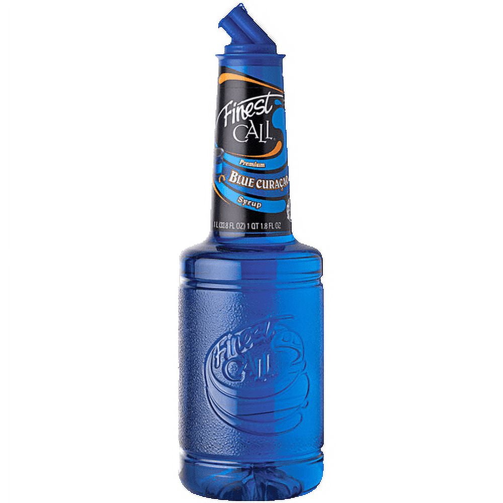 Finest Call 1 Liter Premium Blue Curacao Syrup - Non-Alcoholic Cocktail ...