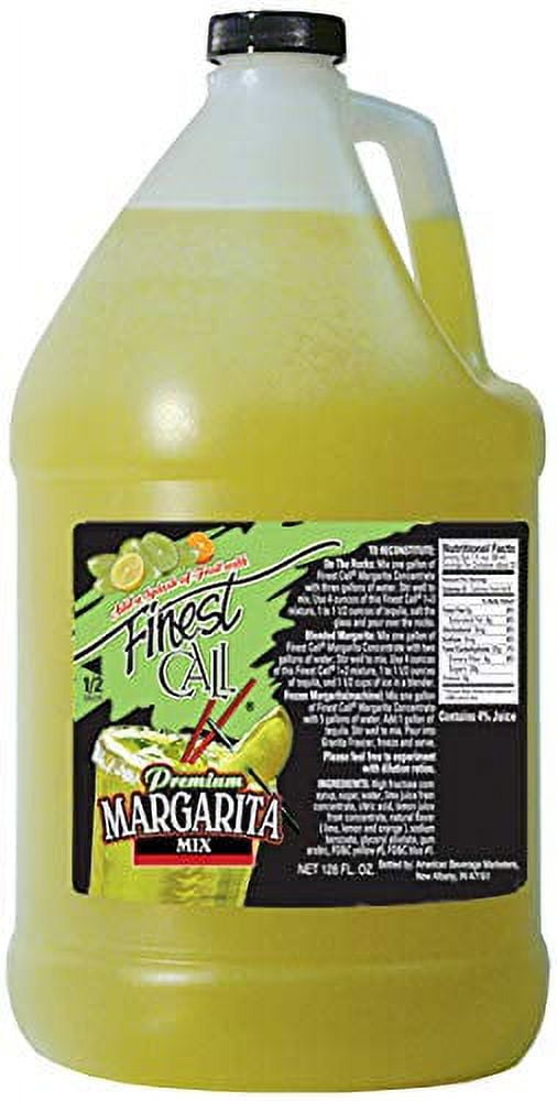 Finest Call Margarita Mix Concentrate, 1 Gallon, Tangy Lime Flavor ...