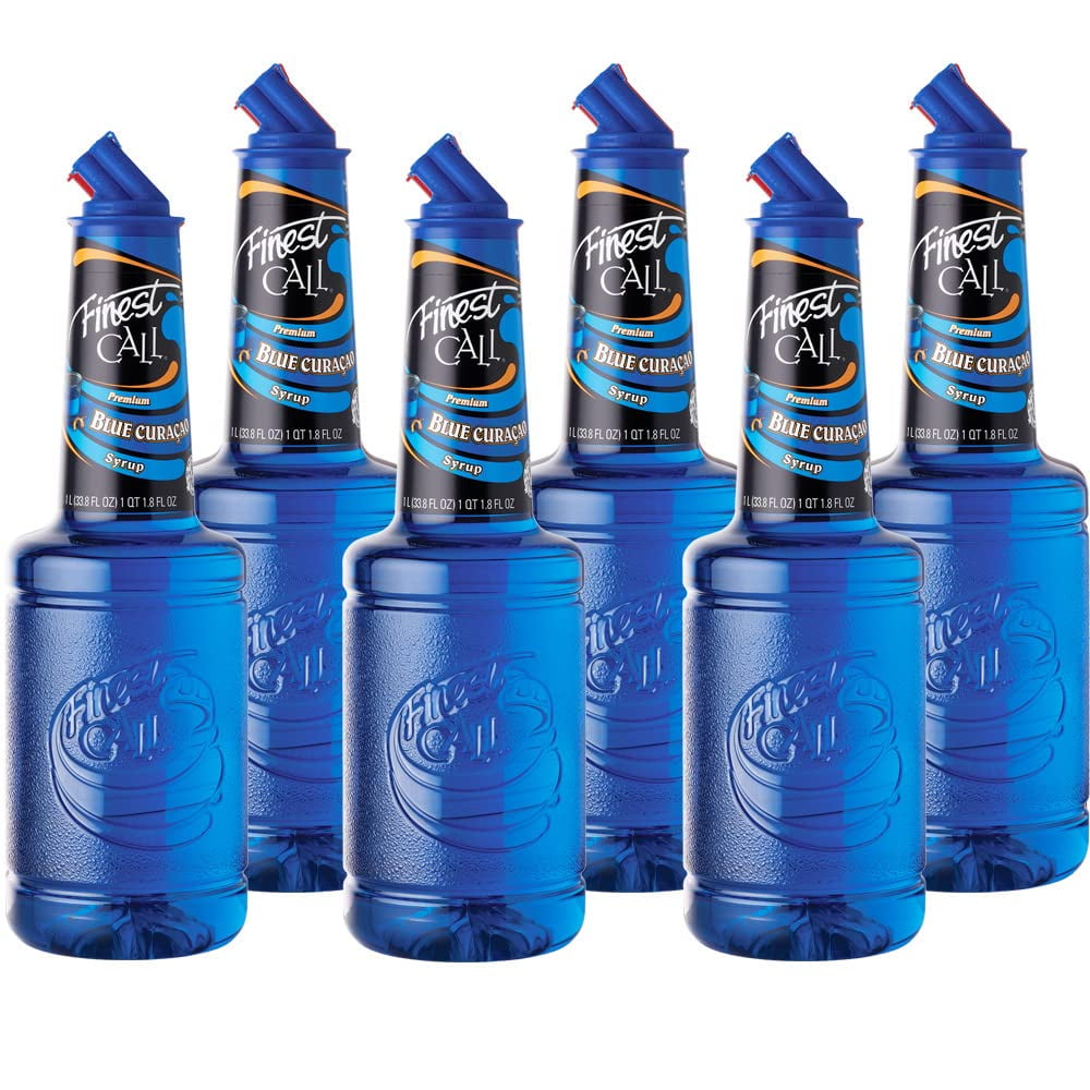 Finest Call Premium Blue Curacao Drink Mix, 1 Liter Bottle (33.8 Fl Oz ...