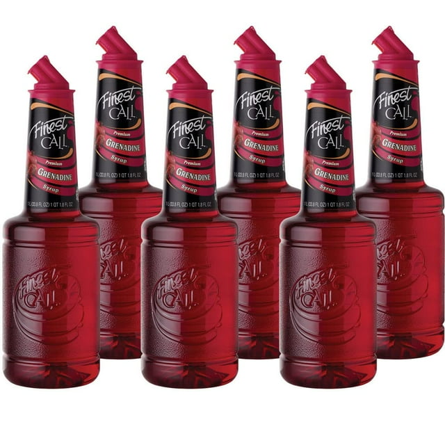 Finest Call Premium Grenadine Syrup Drink Mix, 1 Liter Bottle (33.8 Fl ...