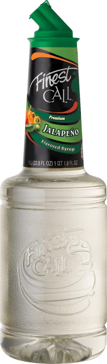 Finest Call Premium Jalapeño Flavored Syrup, 1 Liter Bottle (33.8 Fl Oz ...
