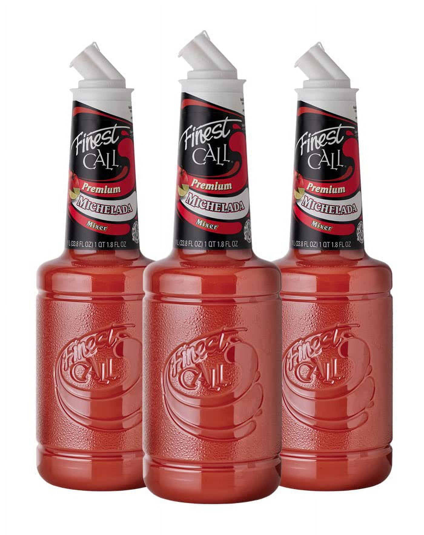 Finest Call Premium Michelada Drink Mix, 1 Liter Bottle (33.8 Fl Oz ...