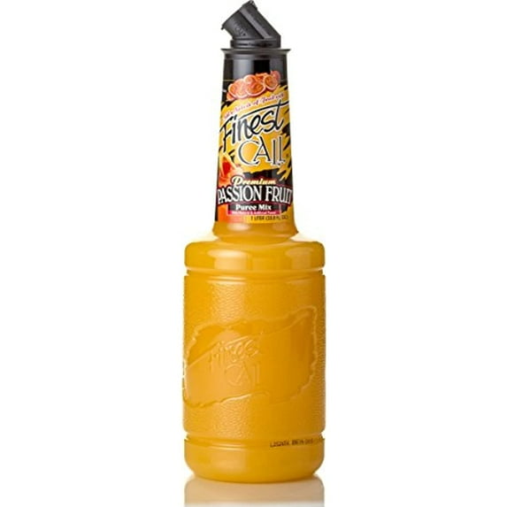 Finest Call Premium Passion Fruit Puree Drink Mix, 1 Liter Bottle, 33.8 ...