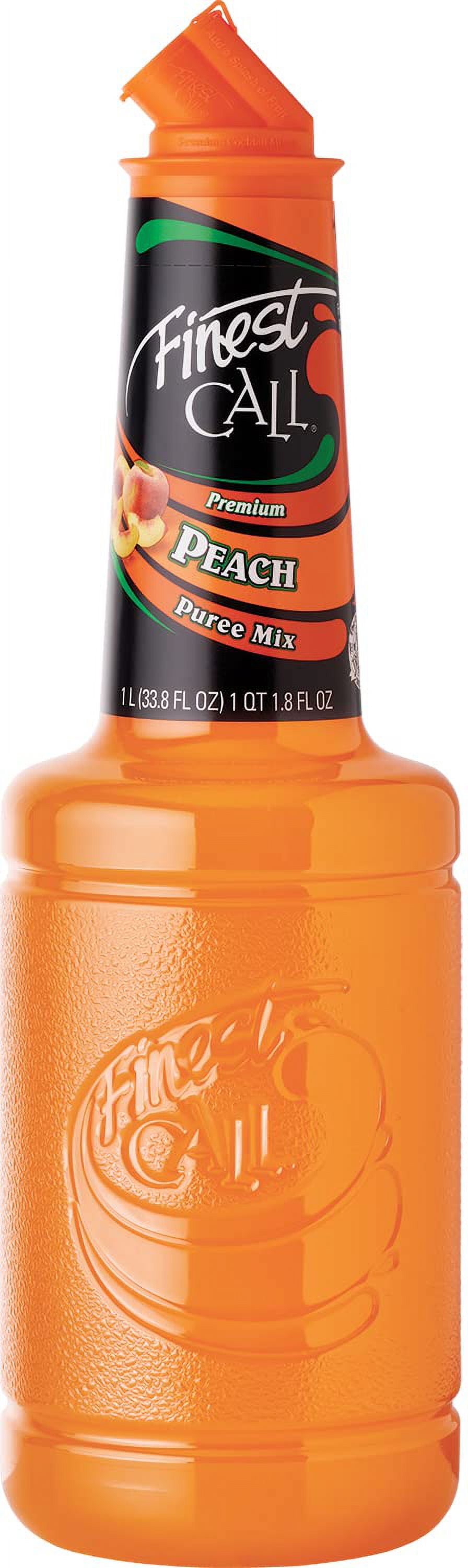 Finest Call Peach Puree Drink Mix, California Peaches, 1 Liter Bottle ...