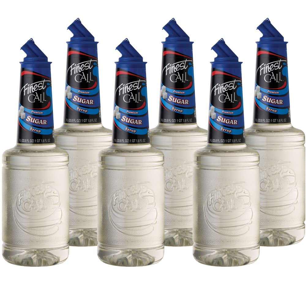 Finest Call Premium Pure Cane Sugar Simple Syrup Mix, 1 Liter Bottle ...