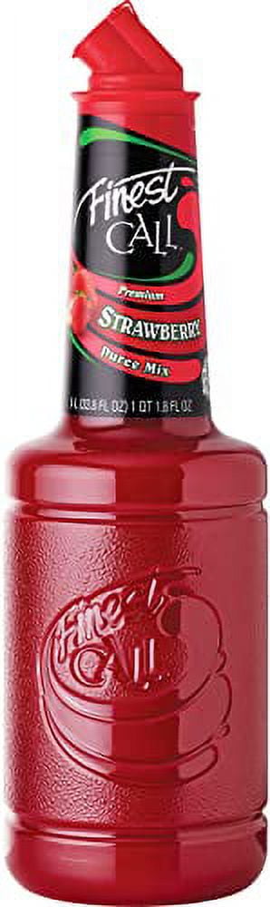 Finest Call Strawberry Puree Drink Mix, Real Fruit Syrup for Cocktails ...