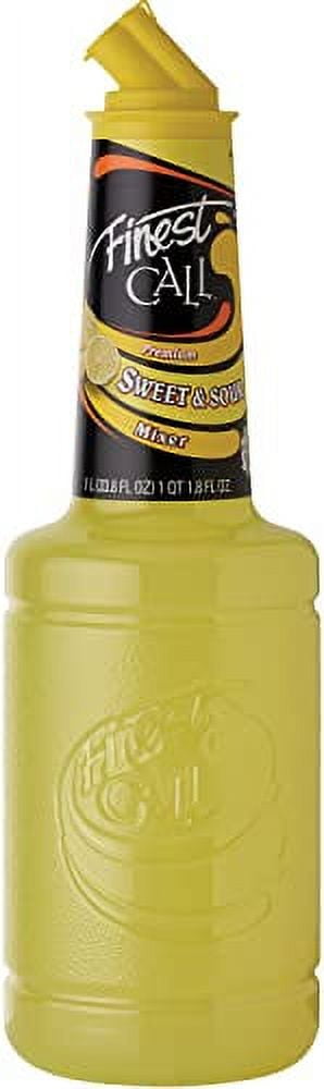 Finest Call Premium Sweet & Sour Drink Mix, 1 Liter Bottle (33.8 Fl Oz ...