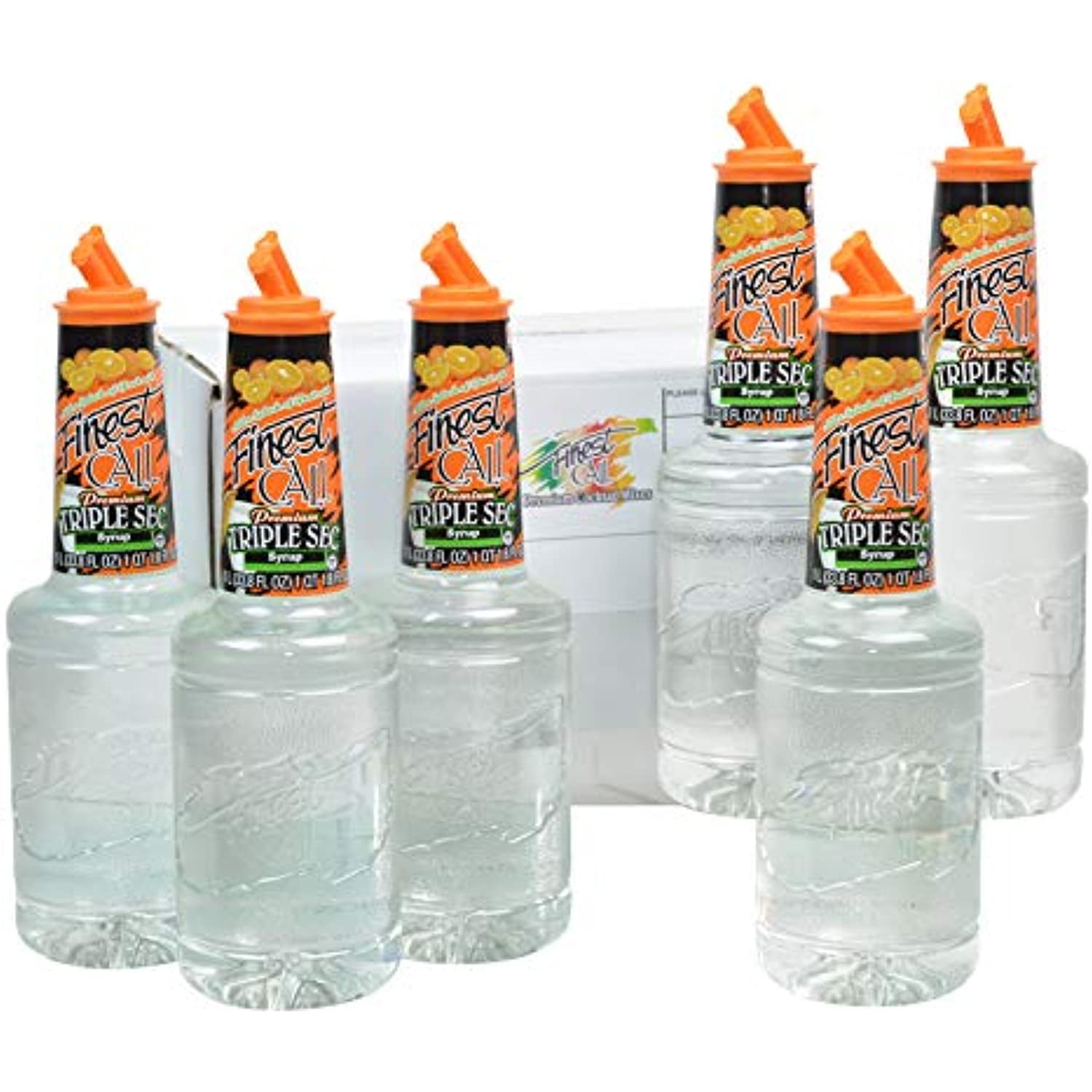 Finest Call Premium Triple Sec Syrup Drink Mix, 1 Liter Bottle, Pack of ...