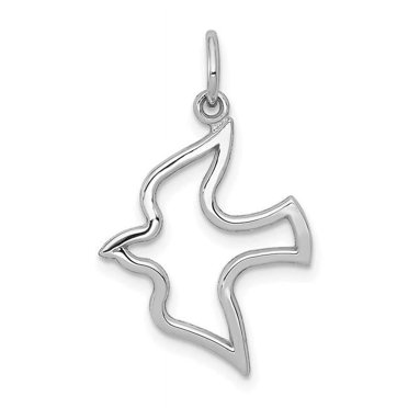 Finest Gold 10K Yellow Gold Dove Charm - Walmart.com