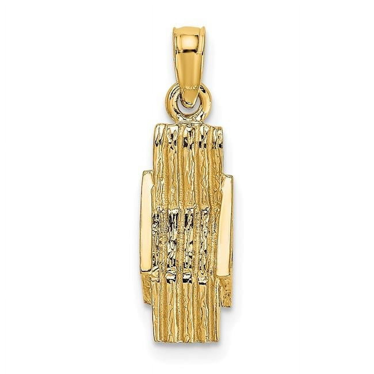 Finest Gold 10K Yellow Gold 3-D Lounge Beach Chair Charm - Walmart.com