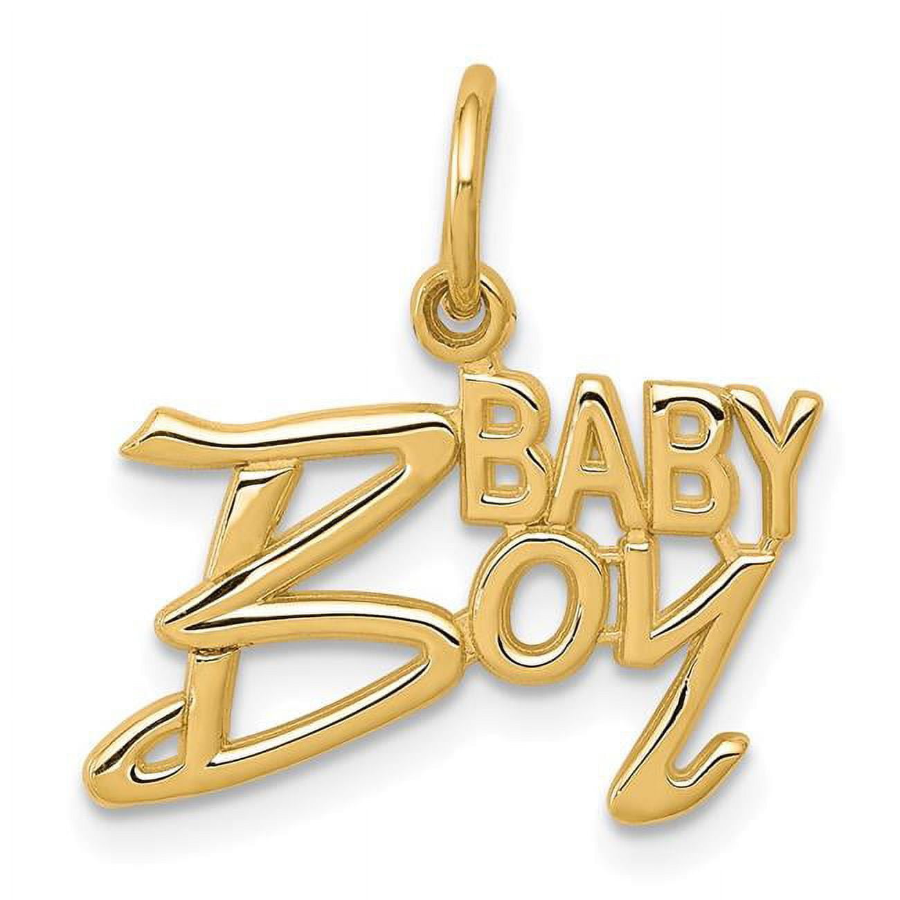 Finest Gold 10K Yellow Gold BABY BOY Charm - Walmart.com