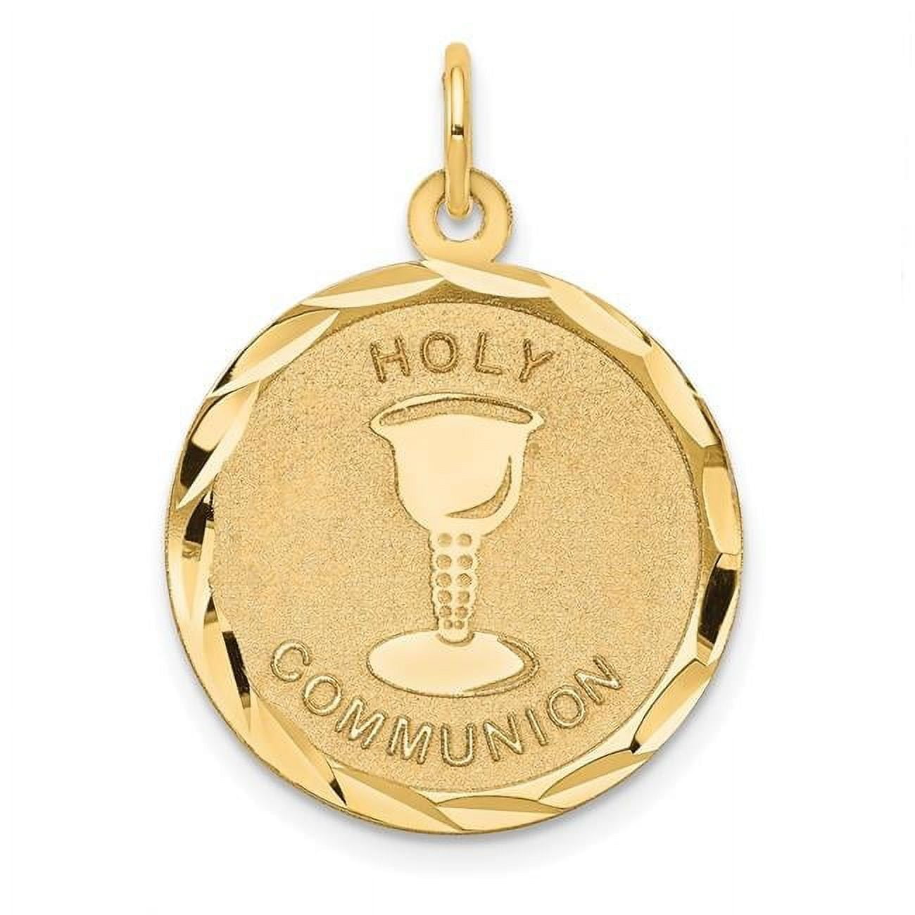 Finest Gold 14K Holy Communion Disc Pendant - Walmart.com