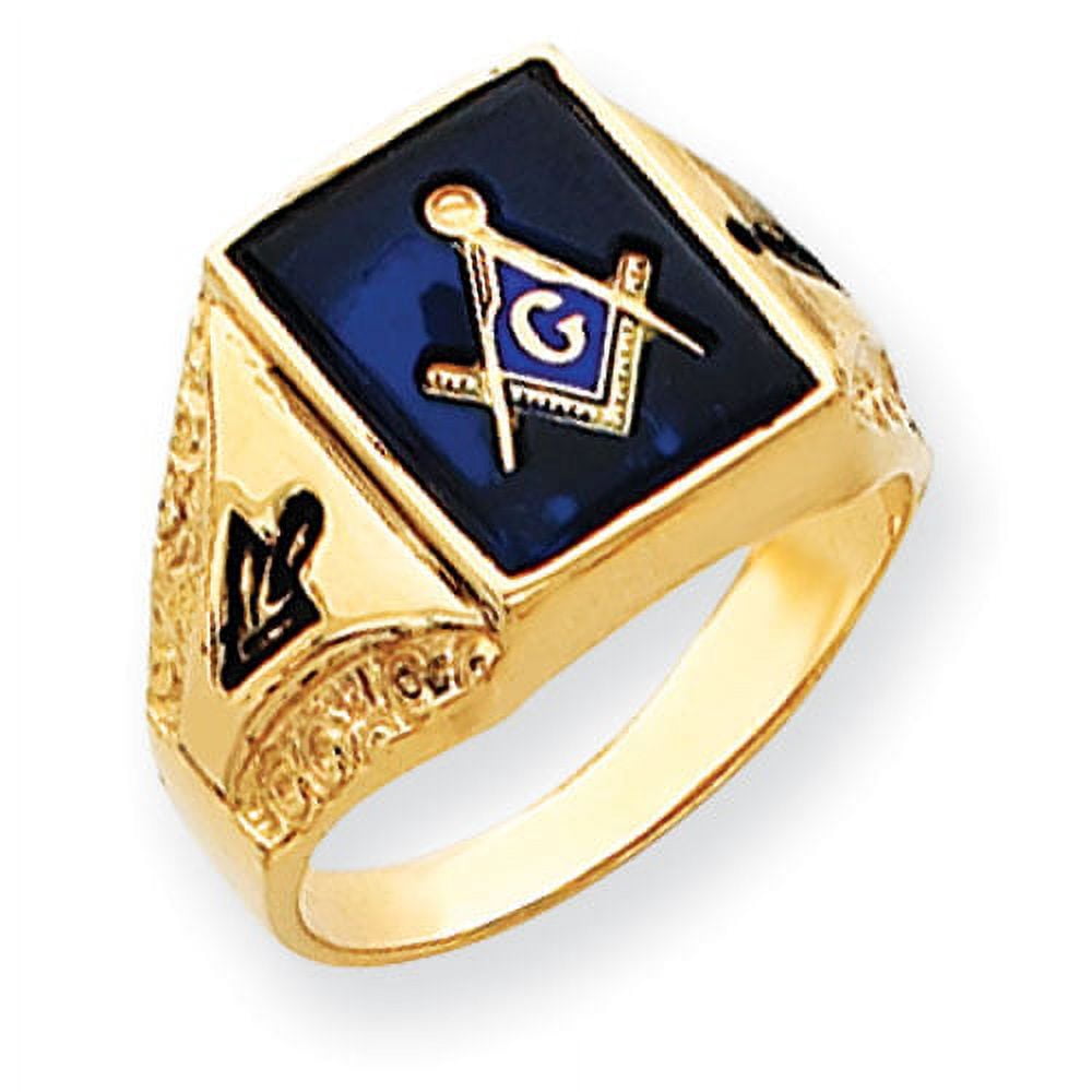 Finest Gold 14K Mens Masonic Ring - Walmart.com