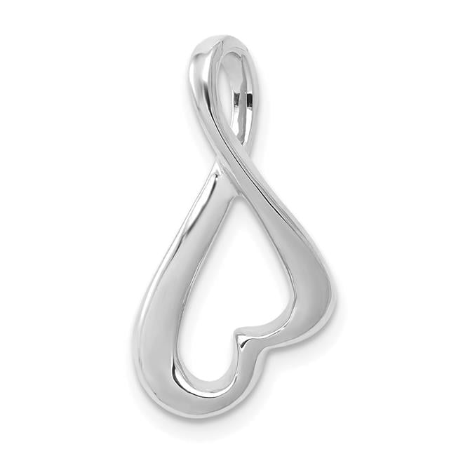 Finest Gold 14K White Gold Slide Pendant - Walmart.com