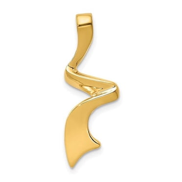 Finest Gold 14K Tri-Color Diamond-Cut Crucifix Pendant - Walmart.com