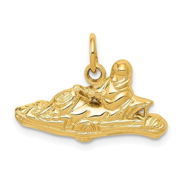 Finest Gold 14K Yellow Gold Go-Kart Charm - Walmart Business Supplies