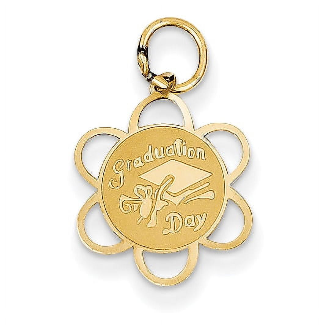 Finest Gold 14K Yellow Gold Graduation Day Charm - Walmart.com