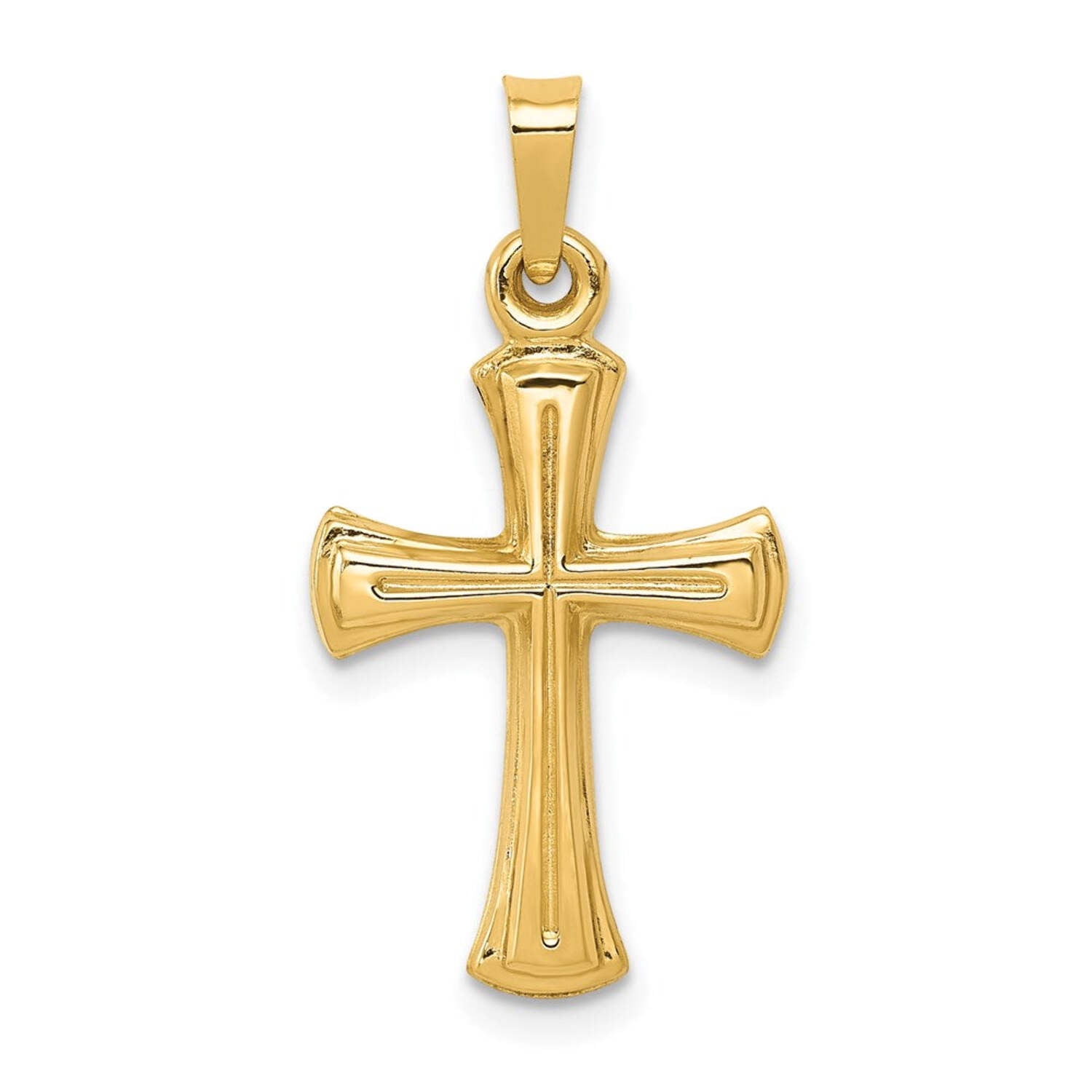 14k Hollow Cross Pendant XR231 - Walmart.com