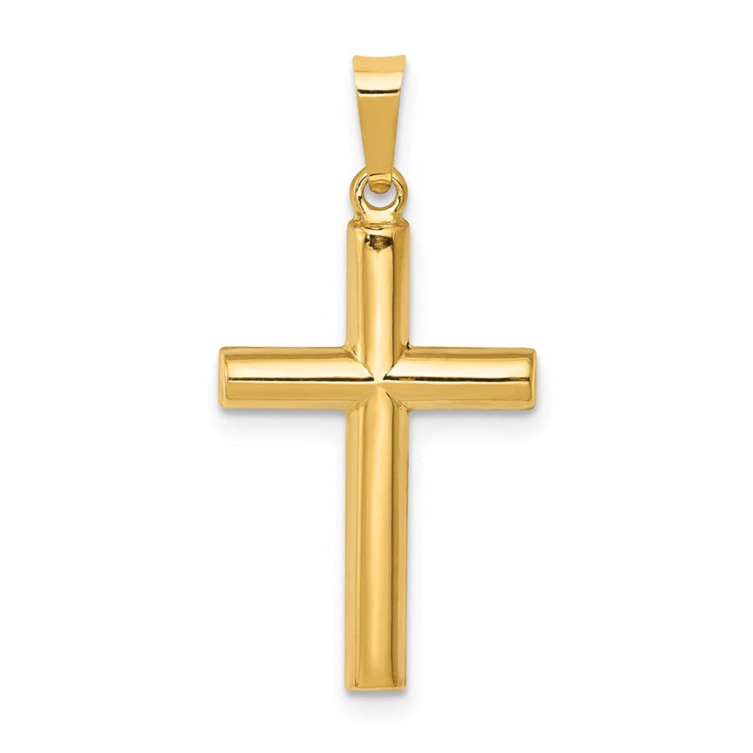 14k Yellow Gold Hollow Cross Pendant - Walmart.com