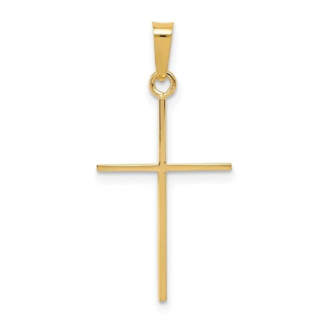 Finest Gold 14k Yellow Gold Cross Pendant - Walmart.com