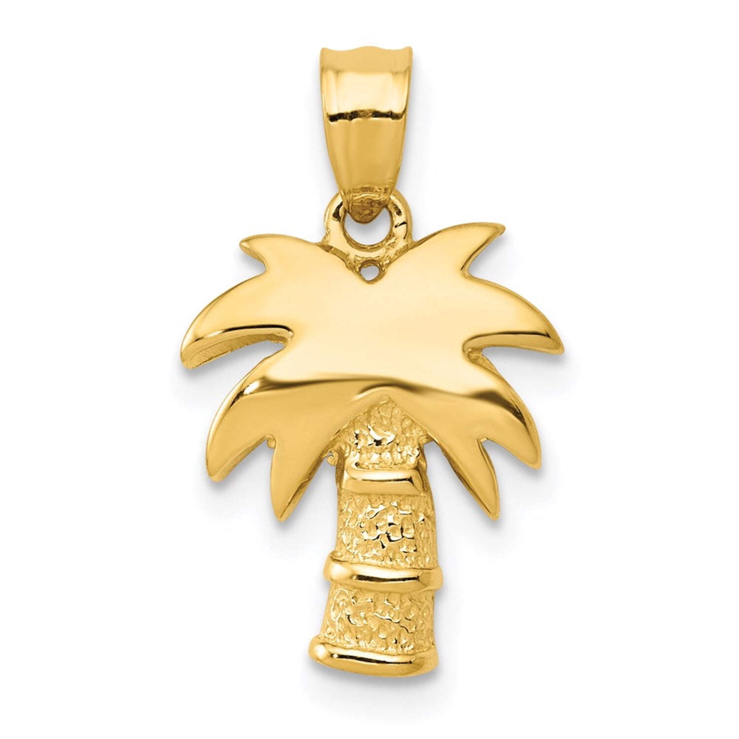 Finest Gold 15 mm 14K Palm Tree Pendant - Walmart.com