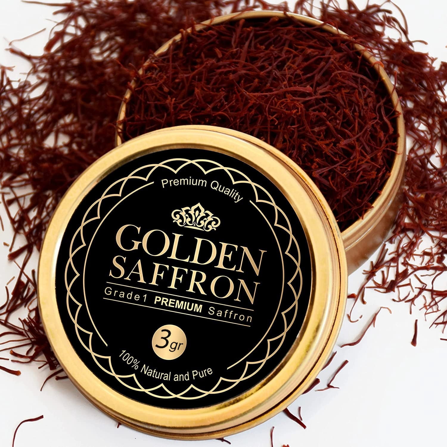 , Finest Pure Premium All Red Saffron Threads, Grade A+ Super Negin ...