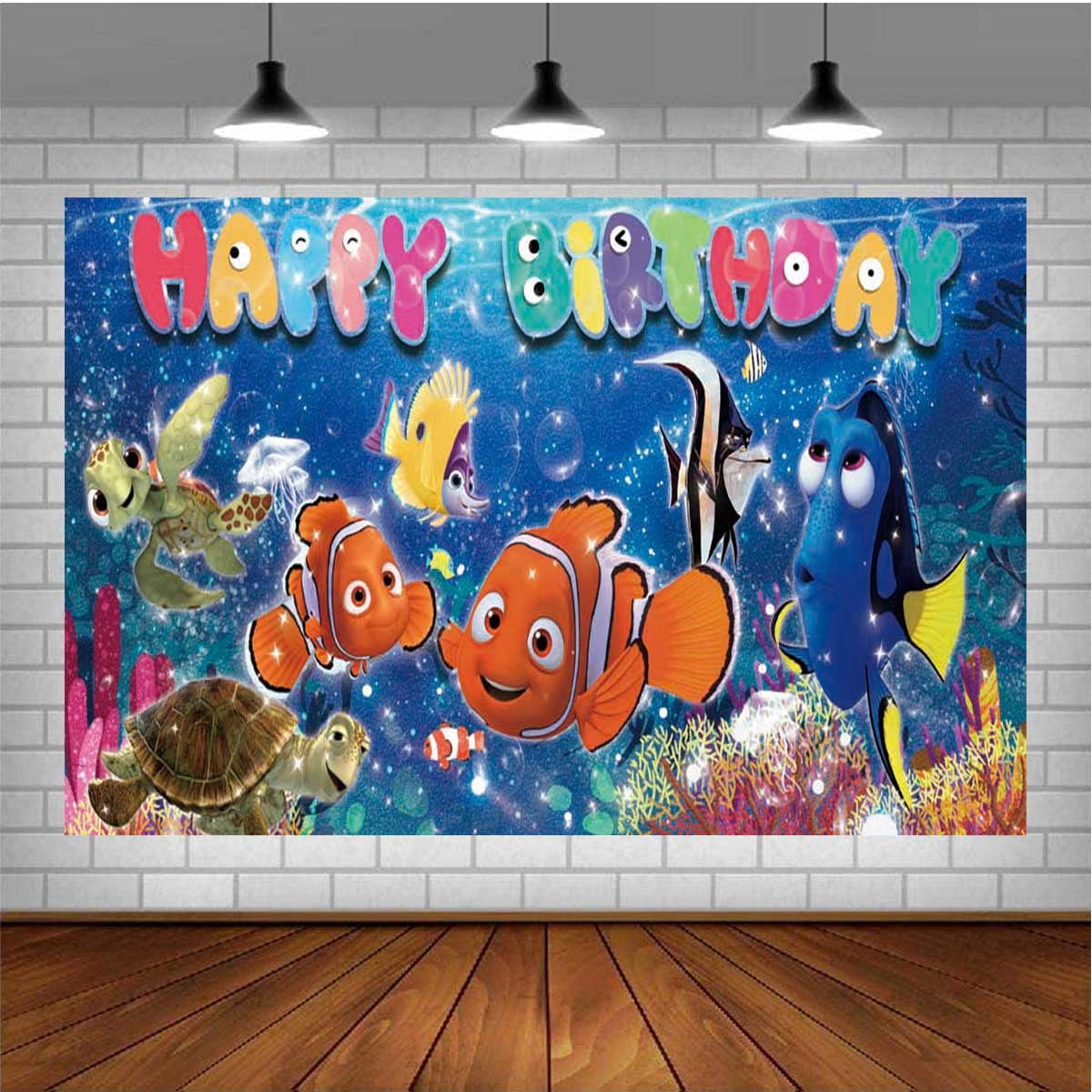 Fingding Nemo Post Wall Decor Birthday Banner Backdrop Background Party ...