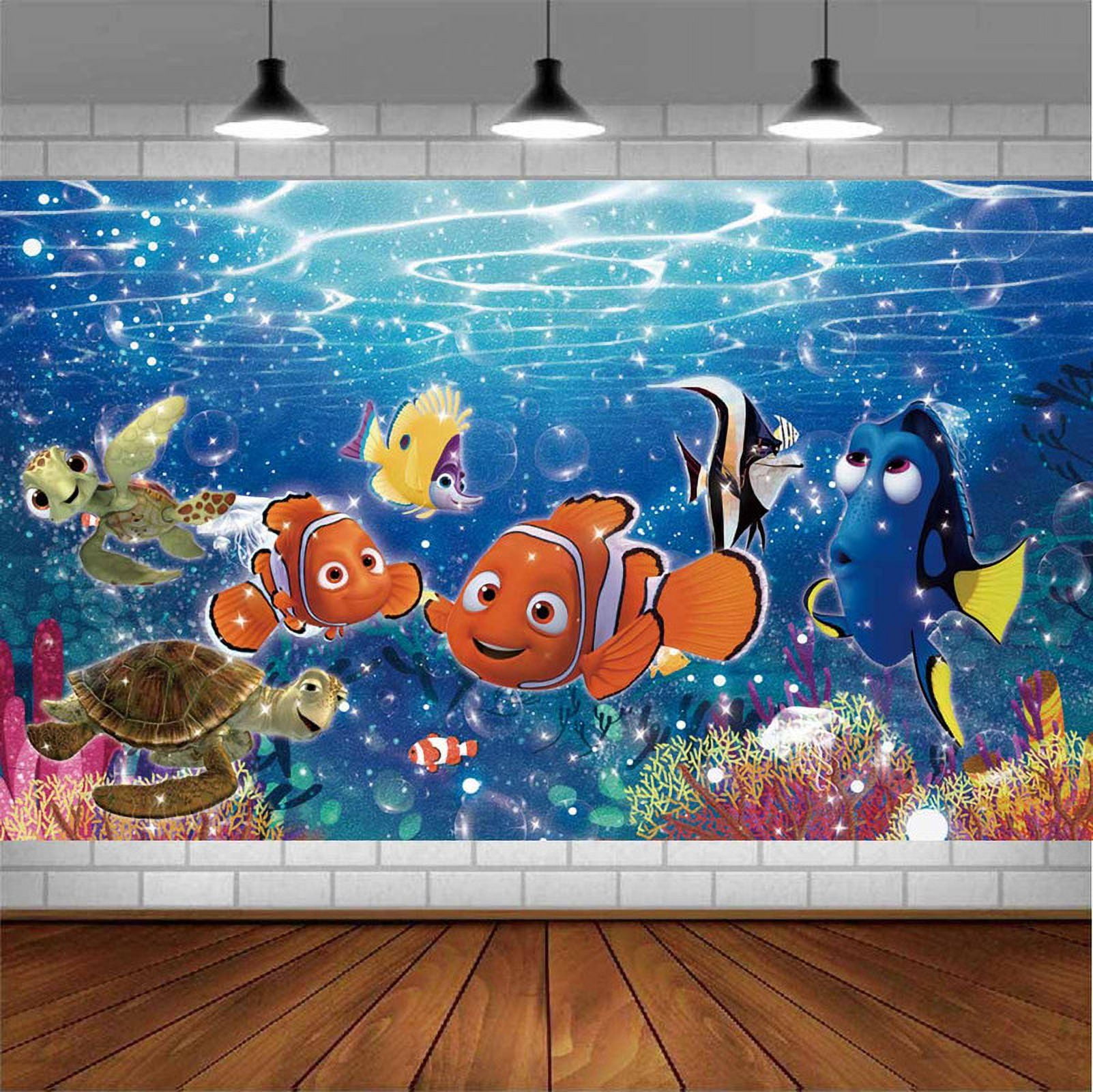 Fingding Nemo Party Supplies Background Backdrop Taspestry Banner Post ...