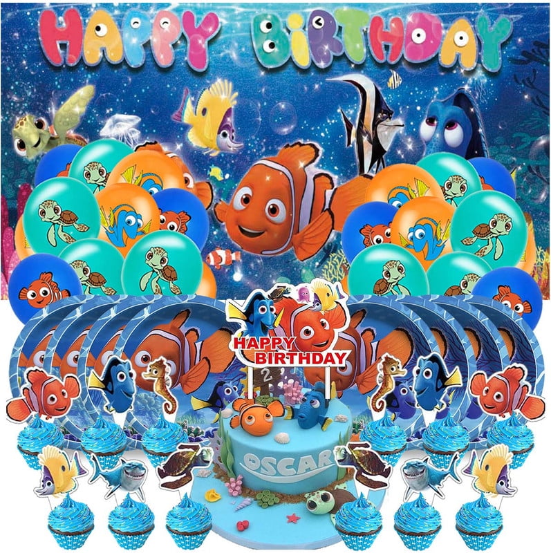 Fingding Nemo Party Supplies Birthday Plates Balloons Decorations Cake ...