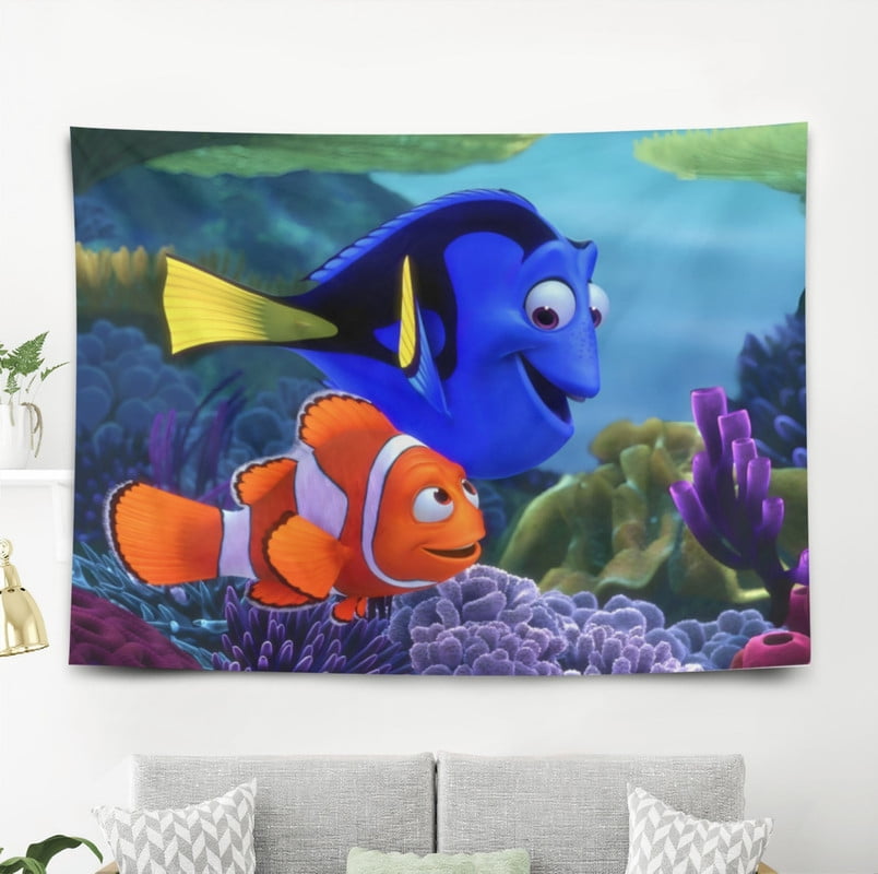 Fingding Nemo Tapestry Gift Wall Hanging Backdrop For Bedroom Girls Or ...