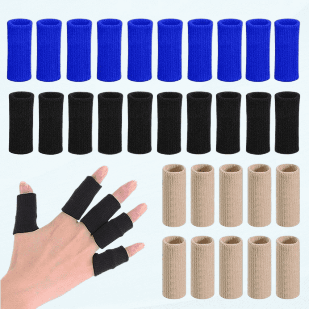 Finger Arthritis Sleeves (30Pcs), Elastic Thumb Splint Brace Support ...