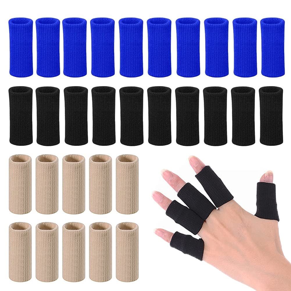 Finger Arthritis Sleeves (30Pcs), Elastic Thumb Splint Brace Support ...