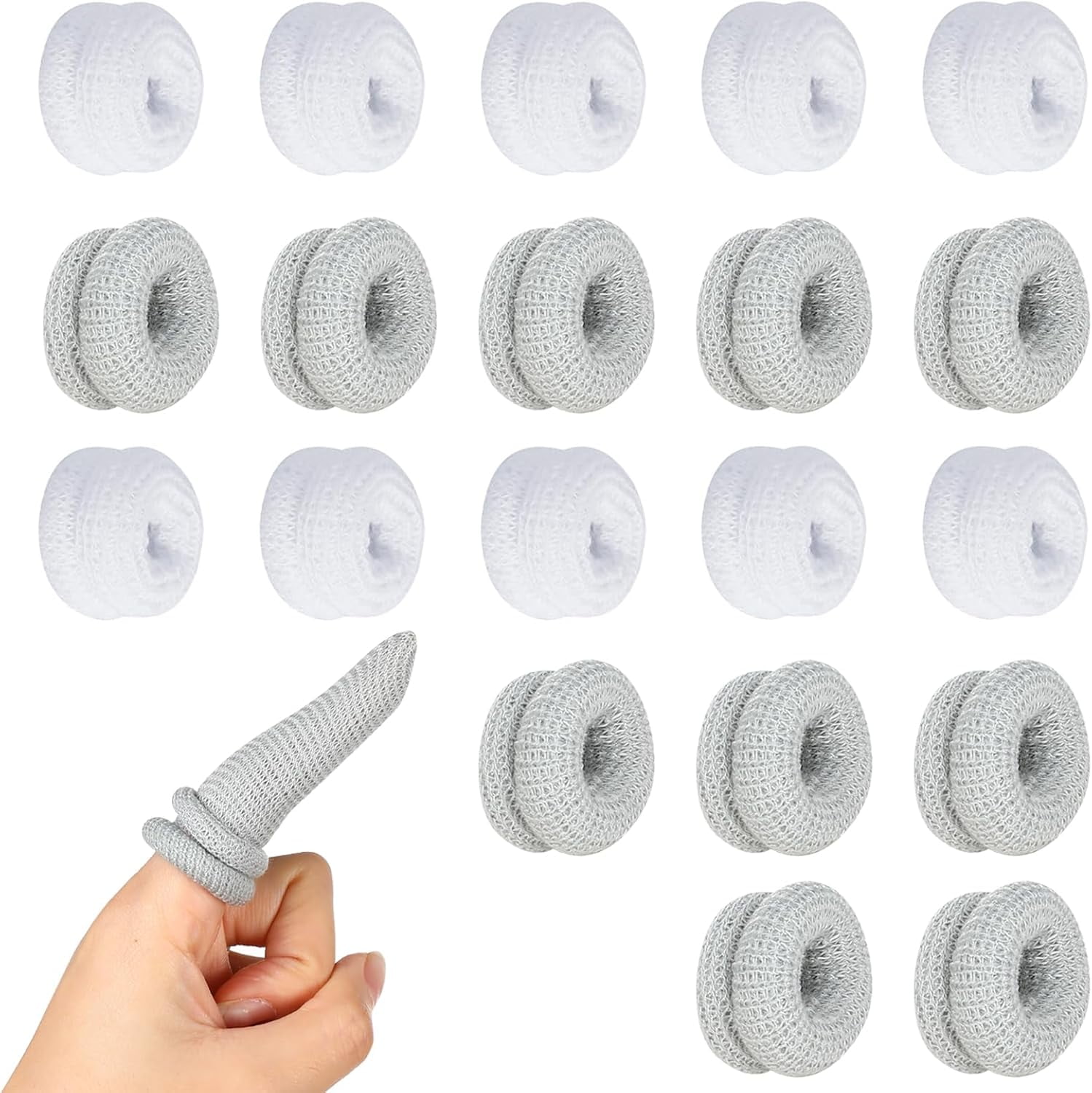 Finger Bandages 20 Pcs Finger Roll Tubular Bandage Cotton Finger Cots ...