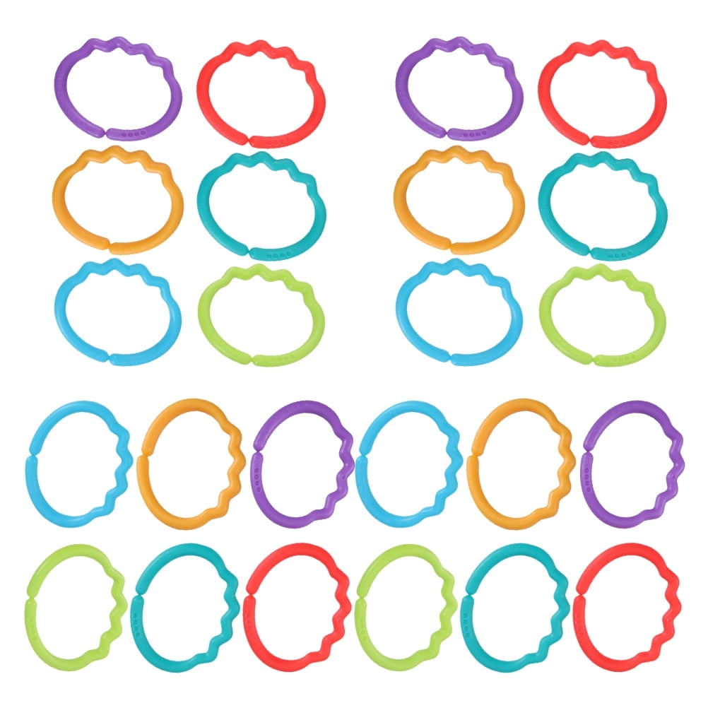 Finger Connecting Ring Baby Toys Infant Hand Hold Rings Plastic Link ...