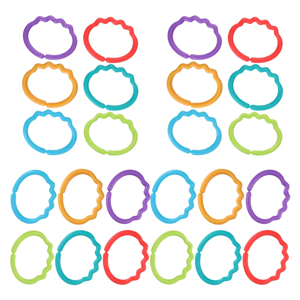 Finger Connecting Ring Baby Toys Infant Hand Hold Rings Plastic Link ...