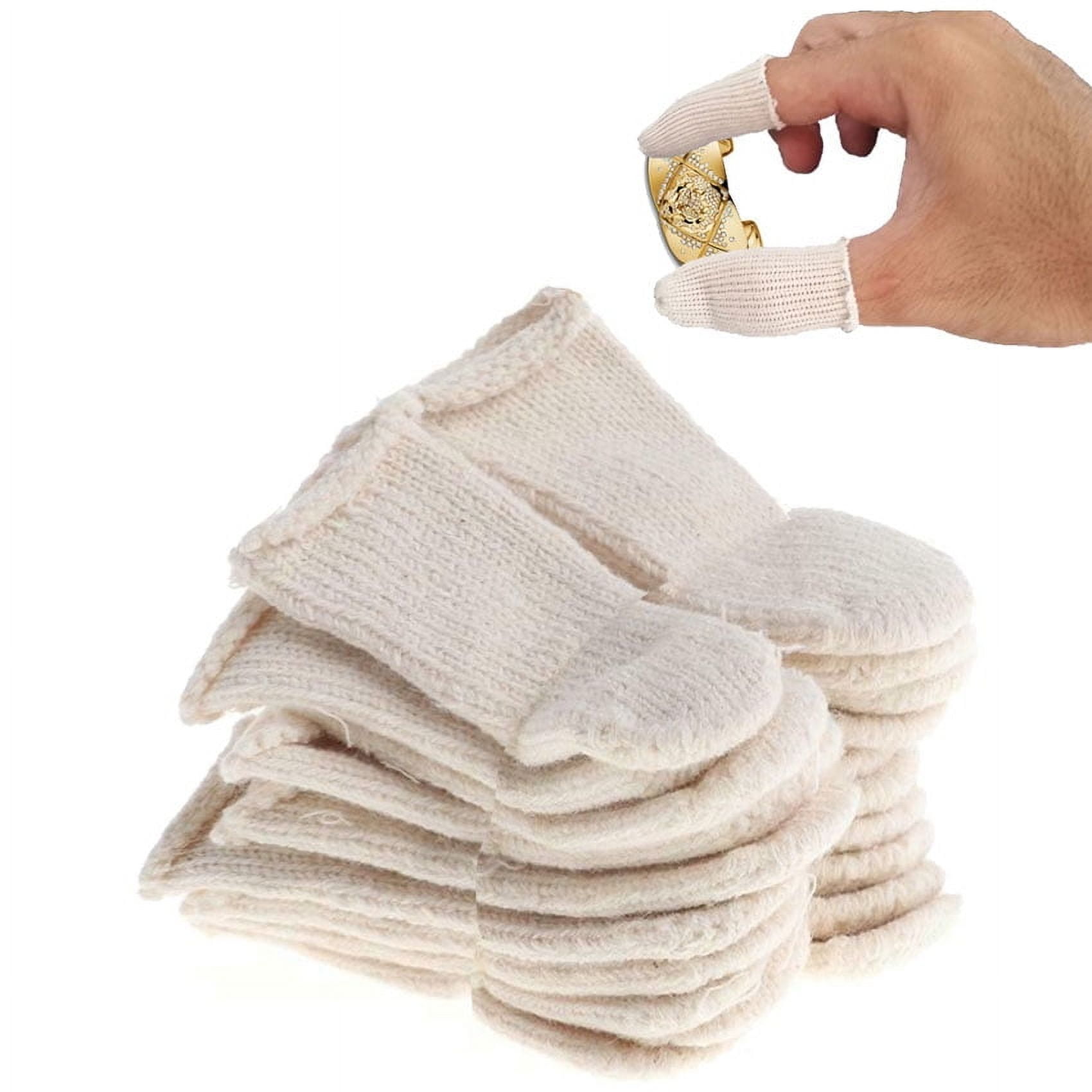 Finger Cots Cotton Finger Guards Elastic Finger Protection Pack of 20 ...