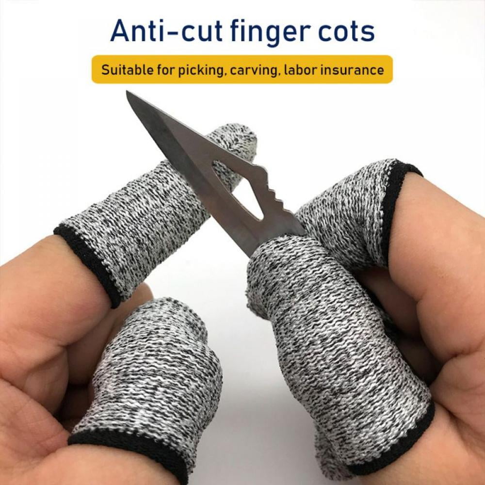 Finger Cots Cut Resistant Protection Finger Sleeve Protectors Reusable ...