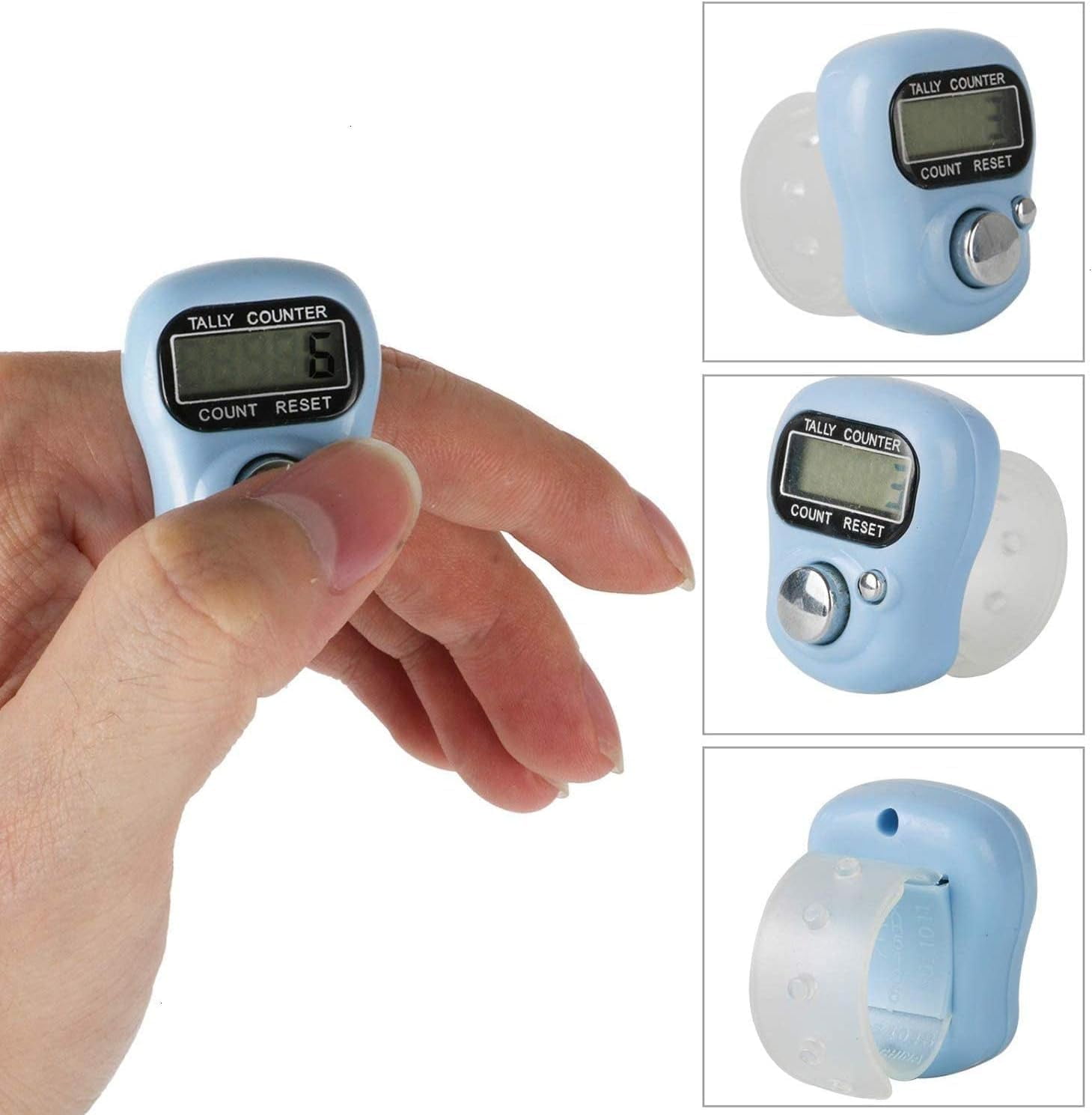 Finger Counter, Resettable Hand Tally, 5 Digit Number and LCD ...