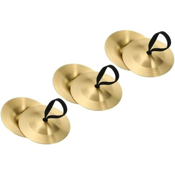 Finger Cymbal, 3 Pair Belly Dancing Finger Zills Brass Hand Cymbals ...
