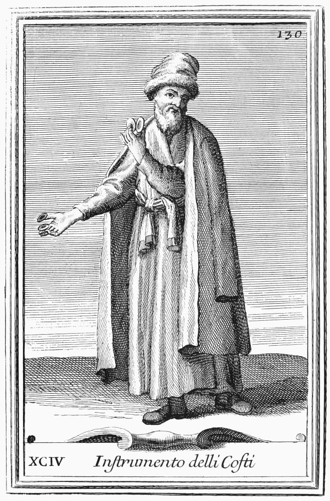 Finger Cymbals 1723. Na Coptic Priest With Finger Cymbals Used To ...