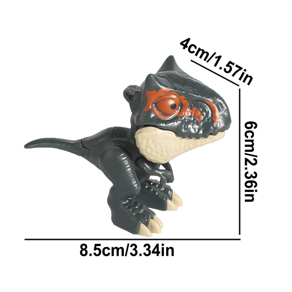 Finger Dinosaur Figure Jurassic Model Dino Park Toy for Children Biting ...