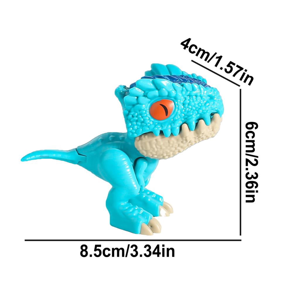 Finger Dinosaur Figure Jurassic Model Dino Park Toy for Children Biting ...
