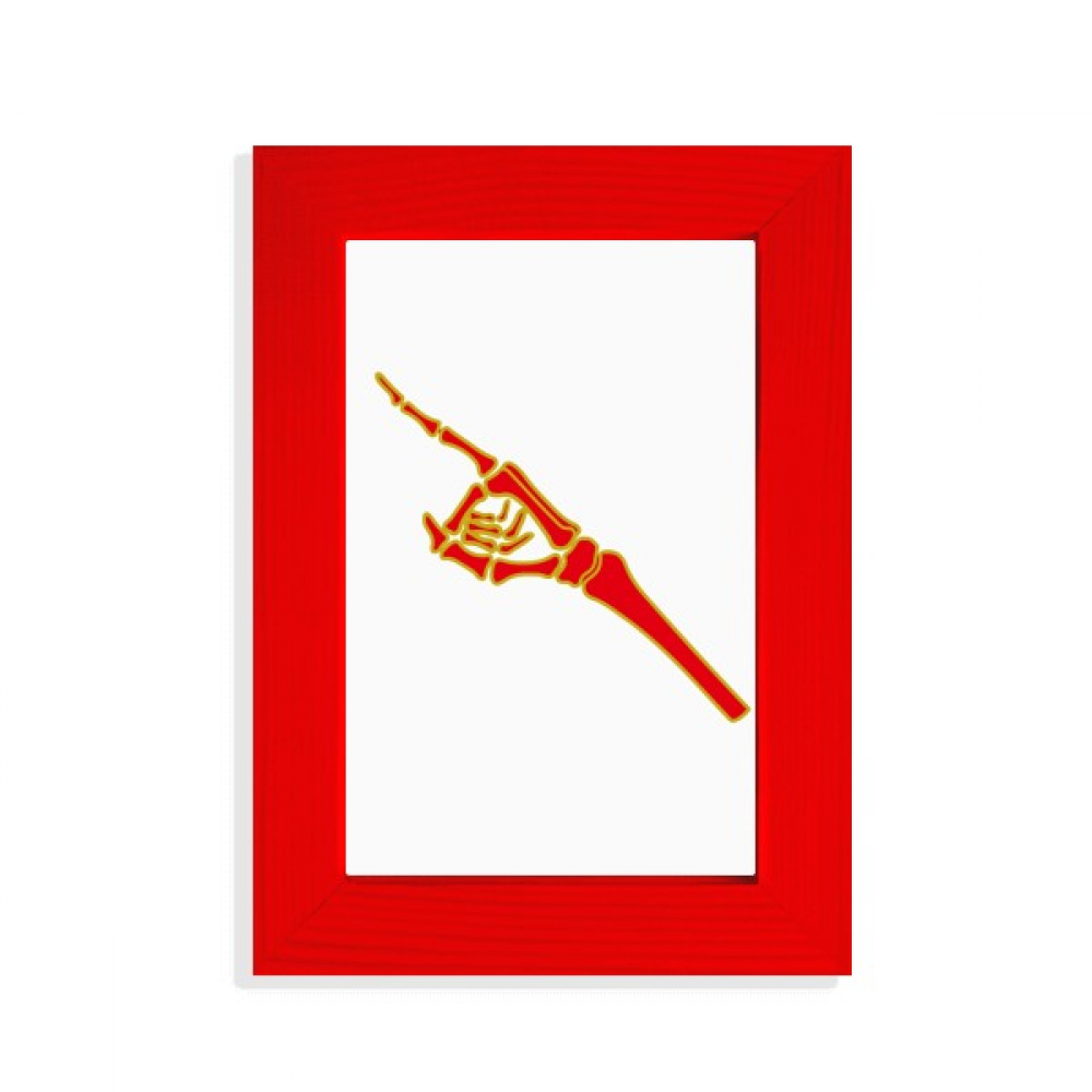 Finger Directs Skeletal Joints Picture Display Art Red Photo Frame ...