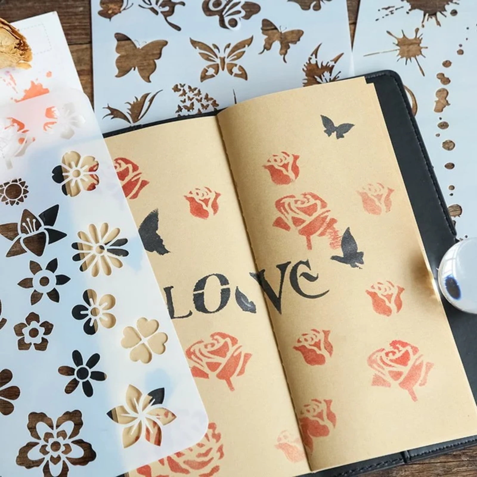 Finger Drawing Template Ruler, Student Hollow Out Ruler, Durable ...