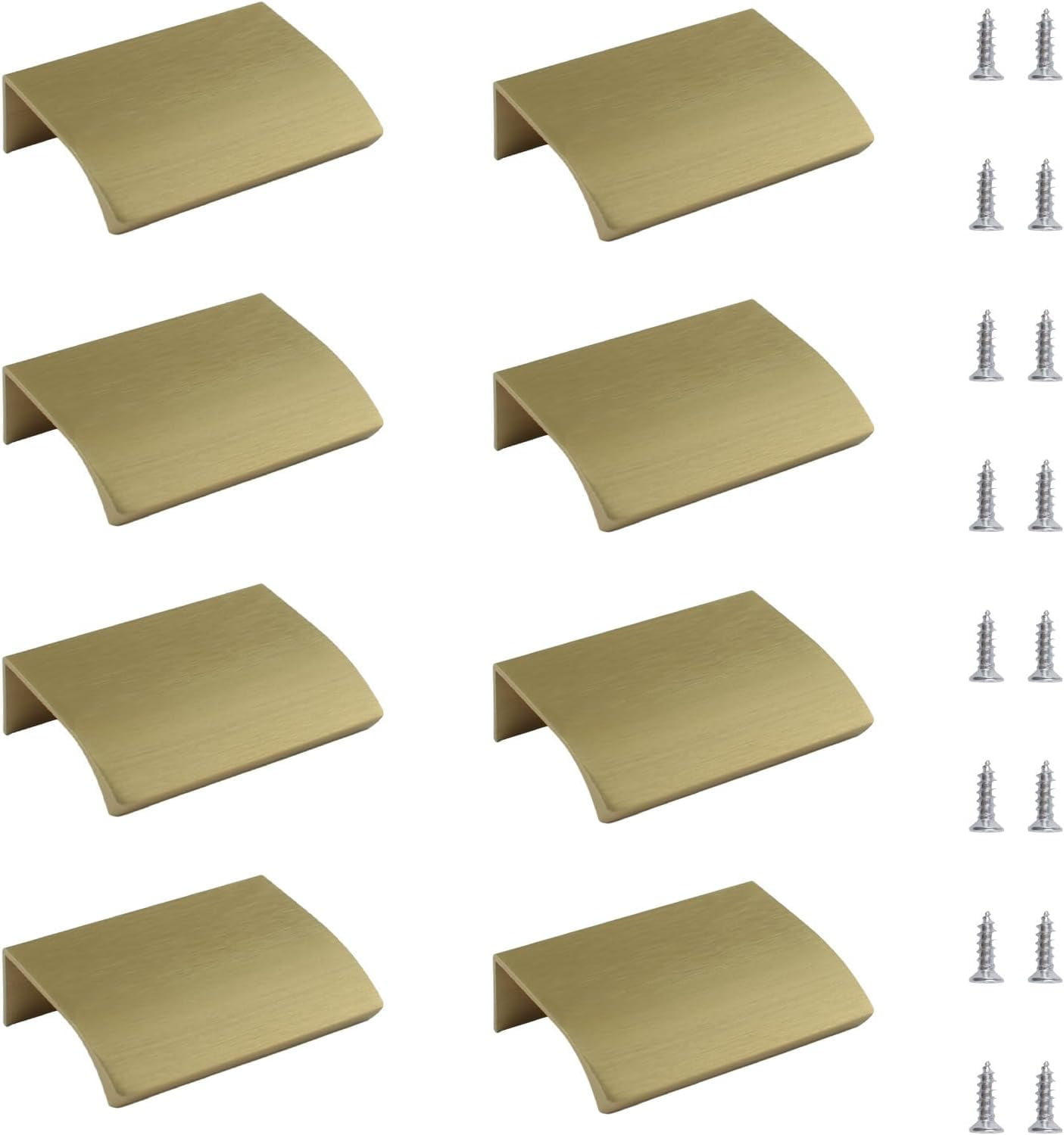 Finger Edge Pull, 8pcs Round Angle Concealed Handles Modern Style ...