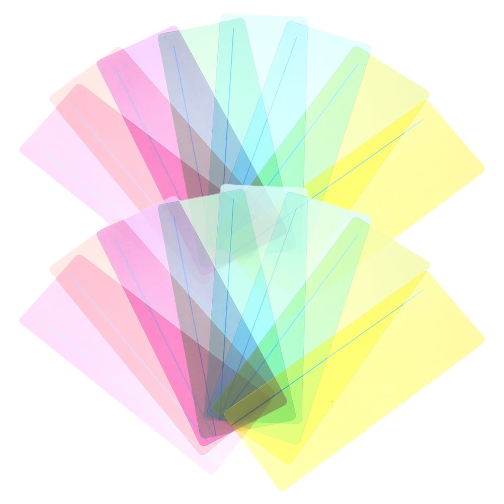 Finger Focus Highlighter For Reading，16Pcs Colored Clear Overlays ...